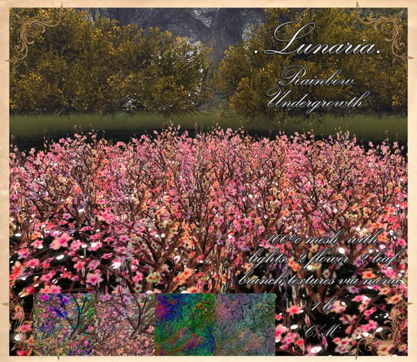 Second Life Marketplace - .Lunaria. Rainbow Undergrowth